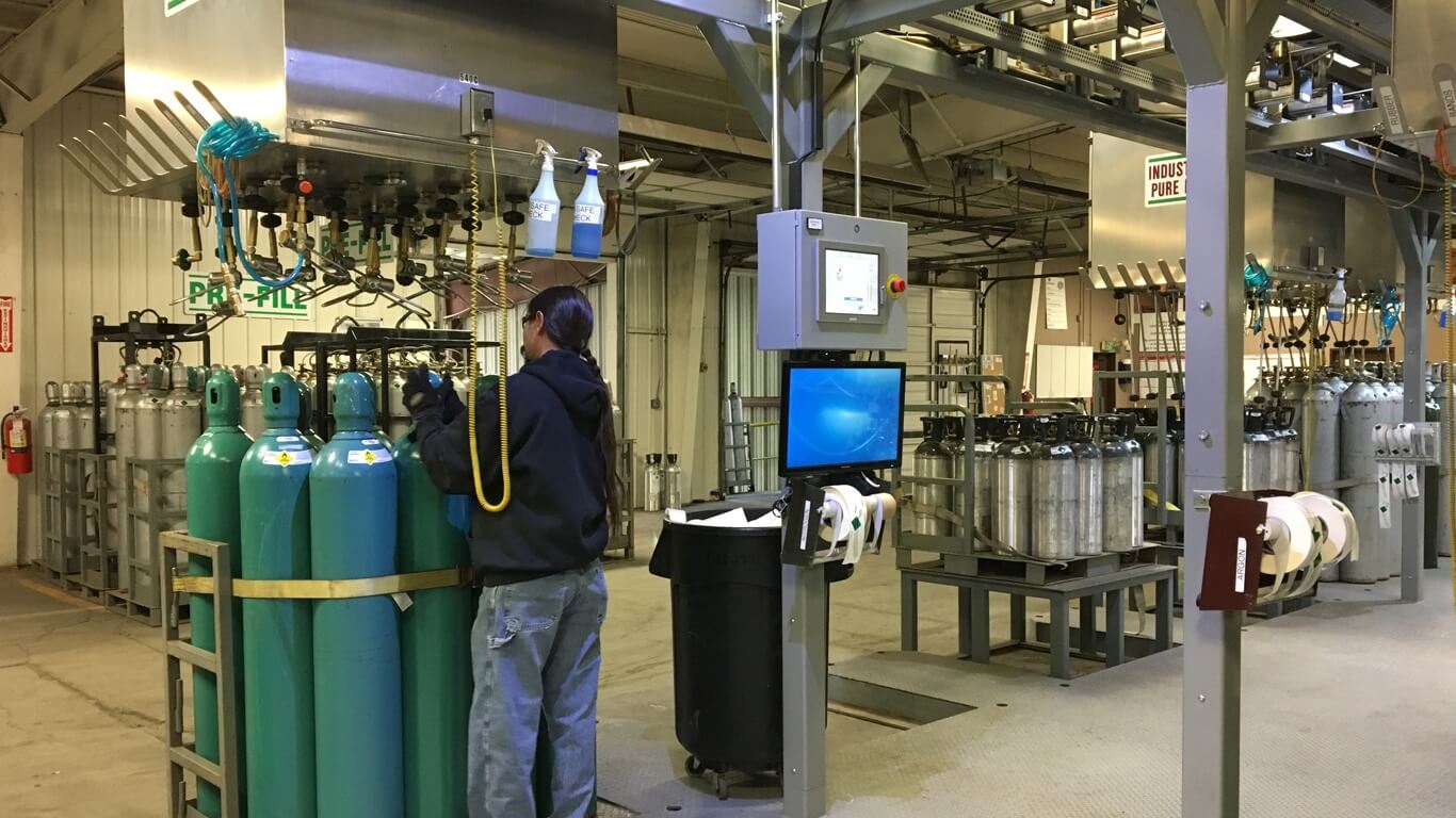 Sur-Fill Industrial Cylinder Gas Filling System Automation