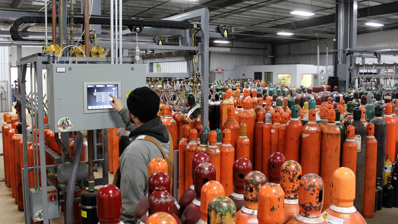 Sur-Fill Industrial Cylinder Gas Filling System Automation