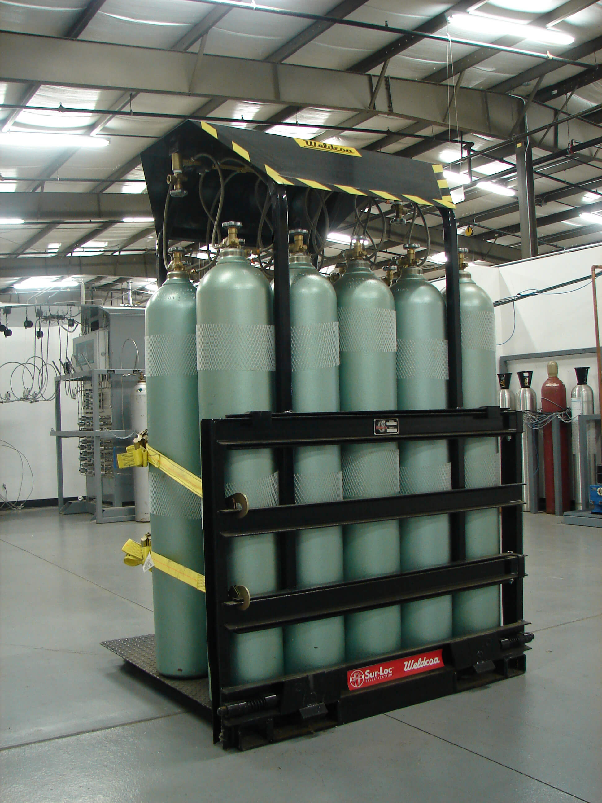 18-Cylinder Pallet Gas Pack Manifold System | Weldcoa