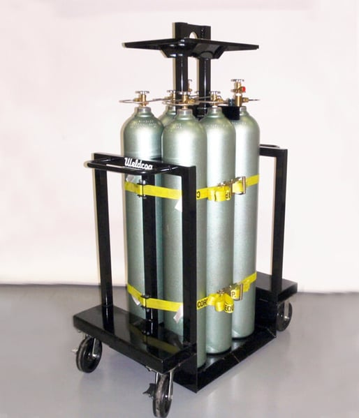 Cylinder Gas Pack Carts, Manifolds and Leads