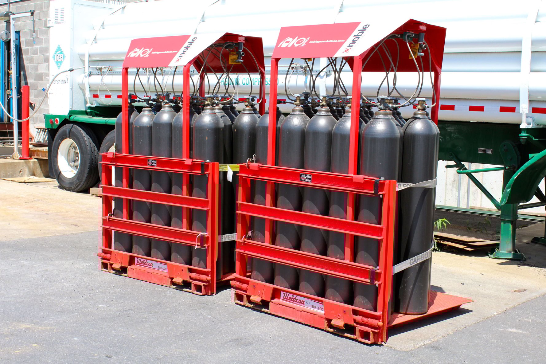 18-Cylinder Pallet Gas Pack Manifold System | Weldcoa