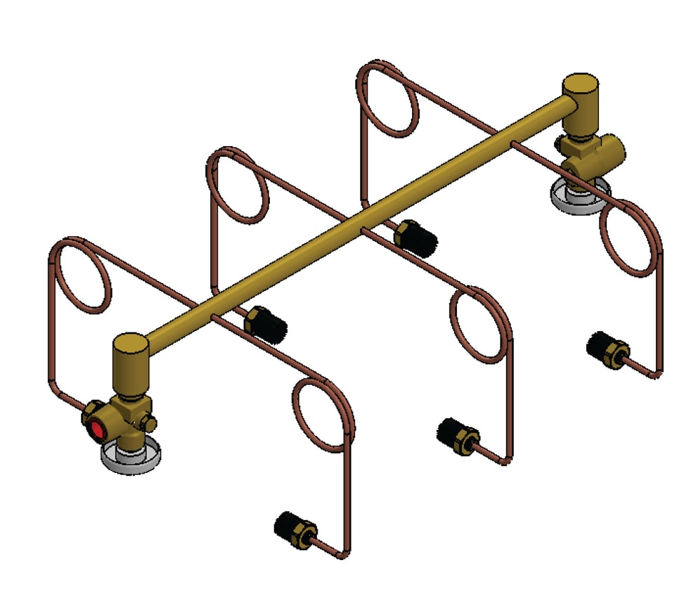 18 Cylinder Gas Pack Pallet Manifold